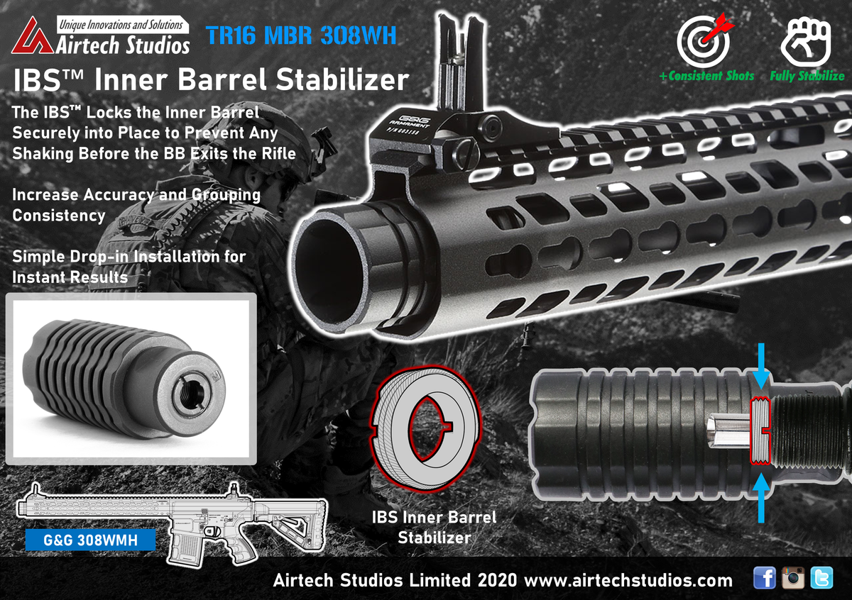 G&G TR16 MBR 308WH IBS™ Inner Barrel Stabilizer – Airtech Studios